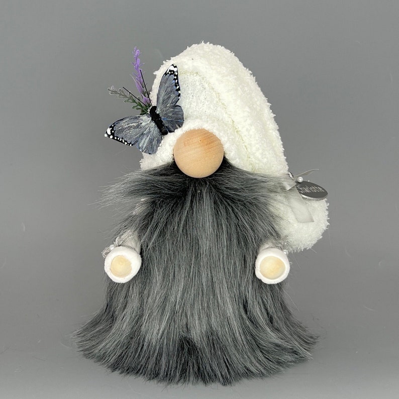 Grey Farm House Gnome ~ Standing Height 8.5~ Can Be Personalized With ...