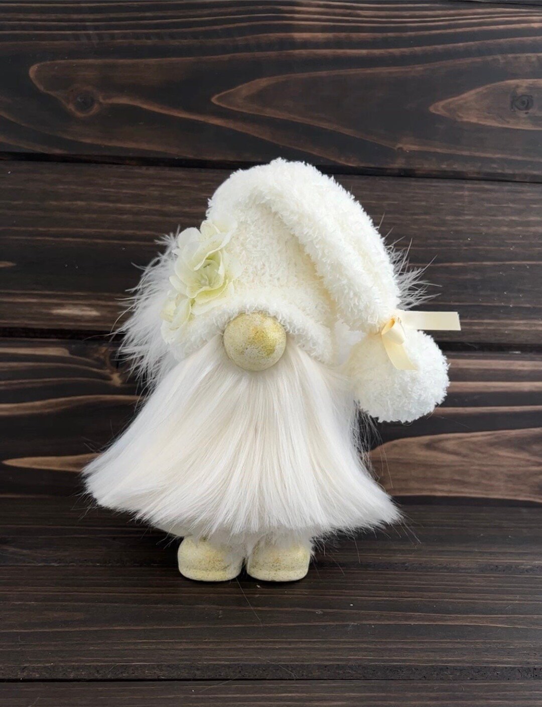 ANGEL Gnome With Hand Poured/painted Ceramic Boots Birthday - Etsy