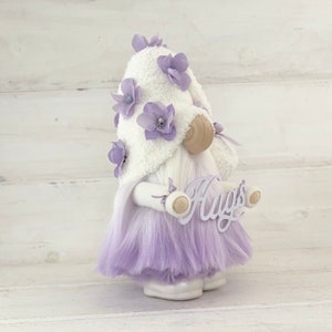 HUGS Gnome With Hand Poured/hand Painted Ceramic Boots ~standing Height ...