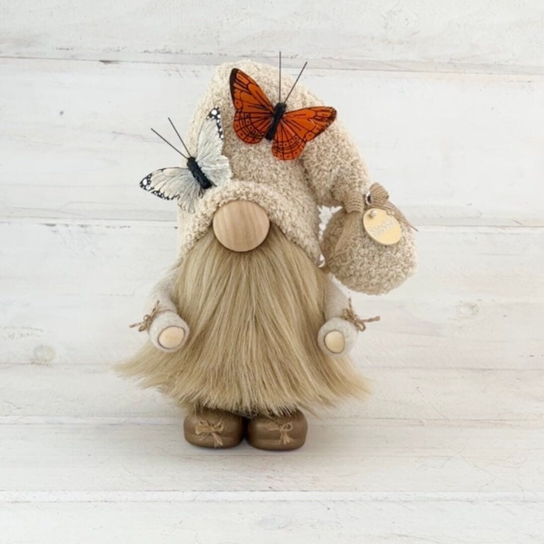 Farmhouse Gnome With Hand Poured/hand Painted Ceramic Boots Fall Gnome ...