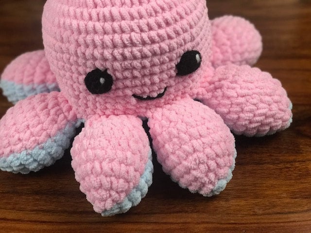 Reversible Flip Flop Mood Large Plush Octopus Toy PDF Crochet Pattern ...