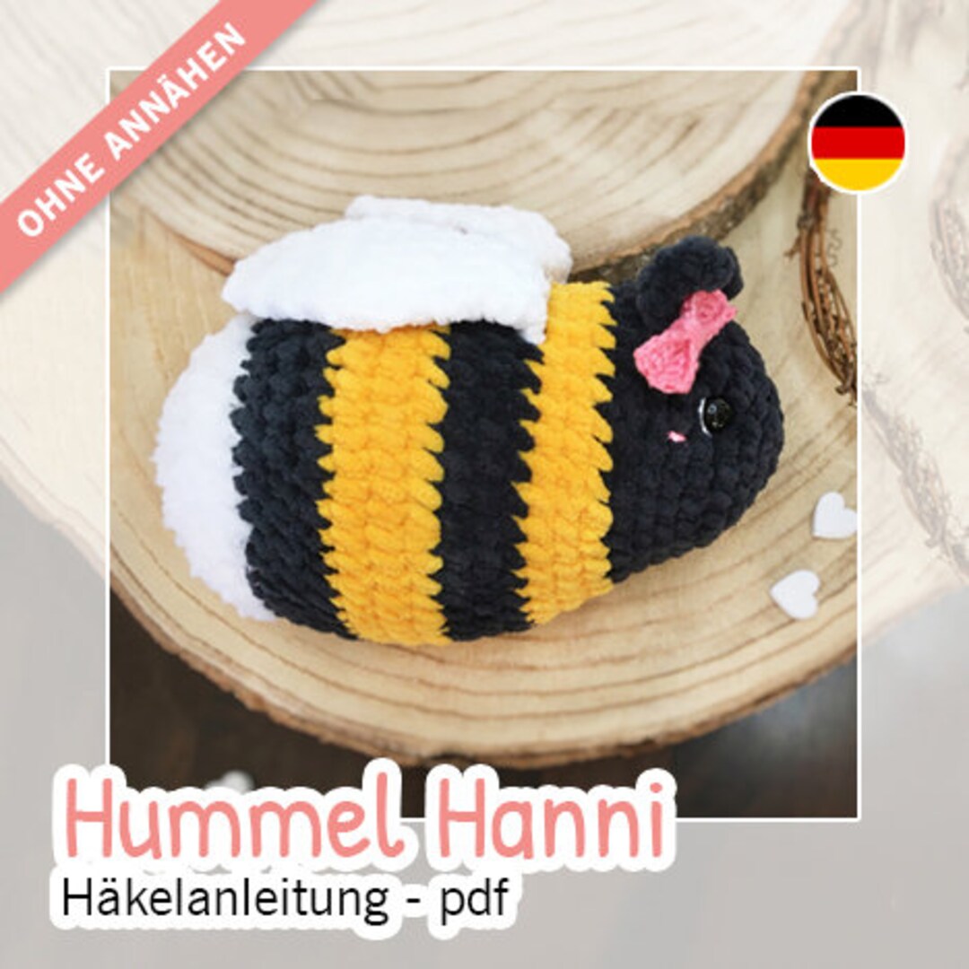 Hummel Hanni, Crochet Pattern / Amigurumi, Insect, Bee as Pdf - Etsy