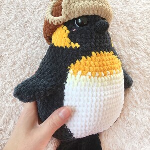 Penguin Pepe Crochet Pattern, Amigurumi Made of Chenille, Winter as a ...
