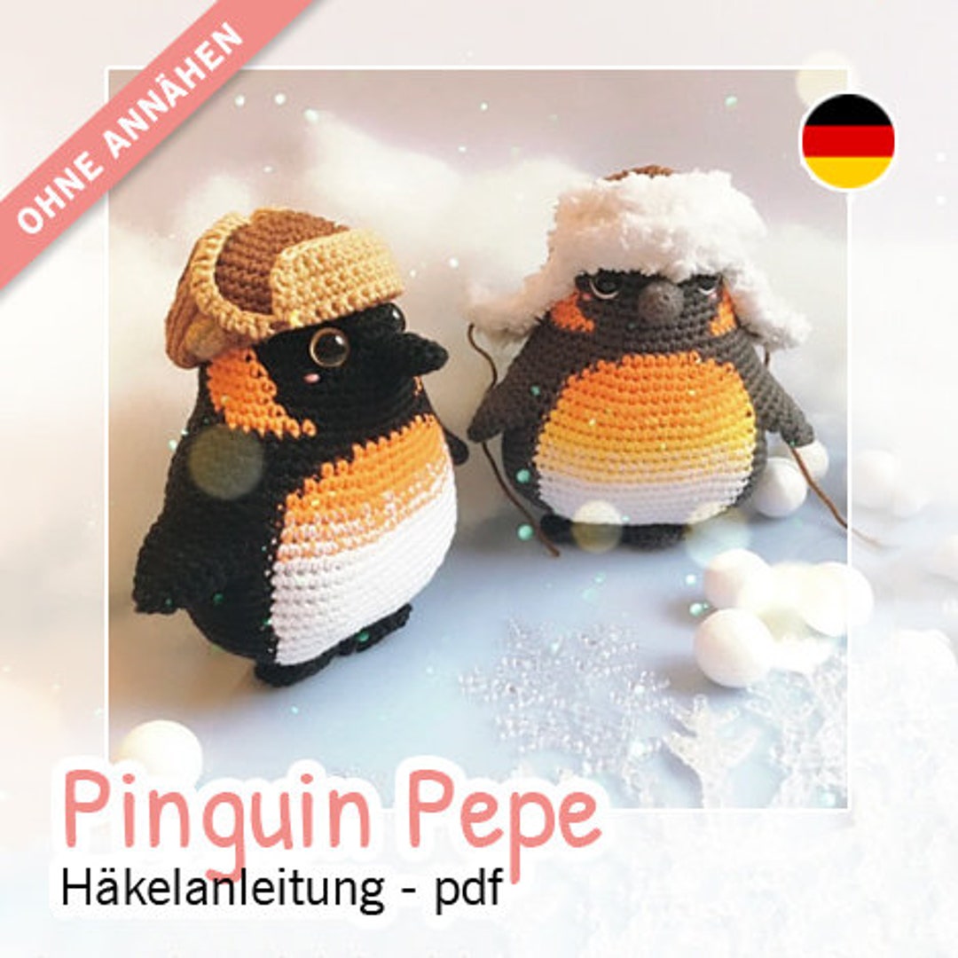 Penguin Pepe Crochet Pattern / Amigurumi Without Sewing as Pdf - Etsy