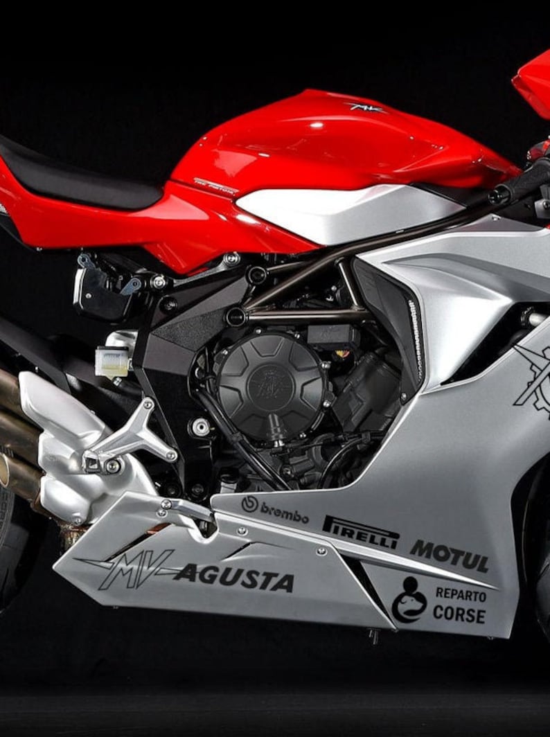MV Agusta F3 F4 Belly Pan Decals, Pair 1 for Each Side. - Etsy