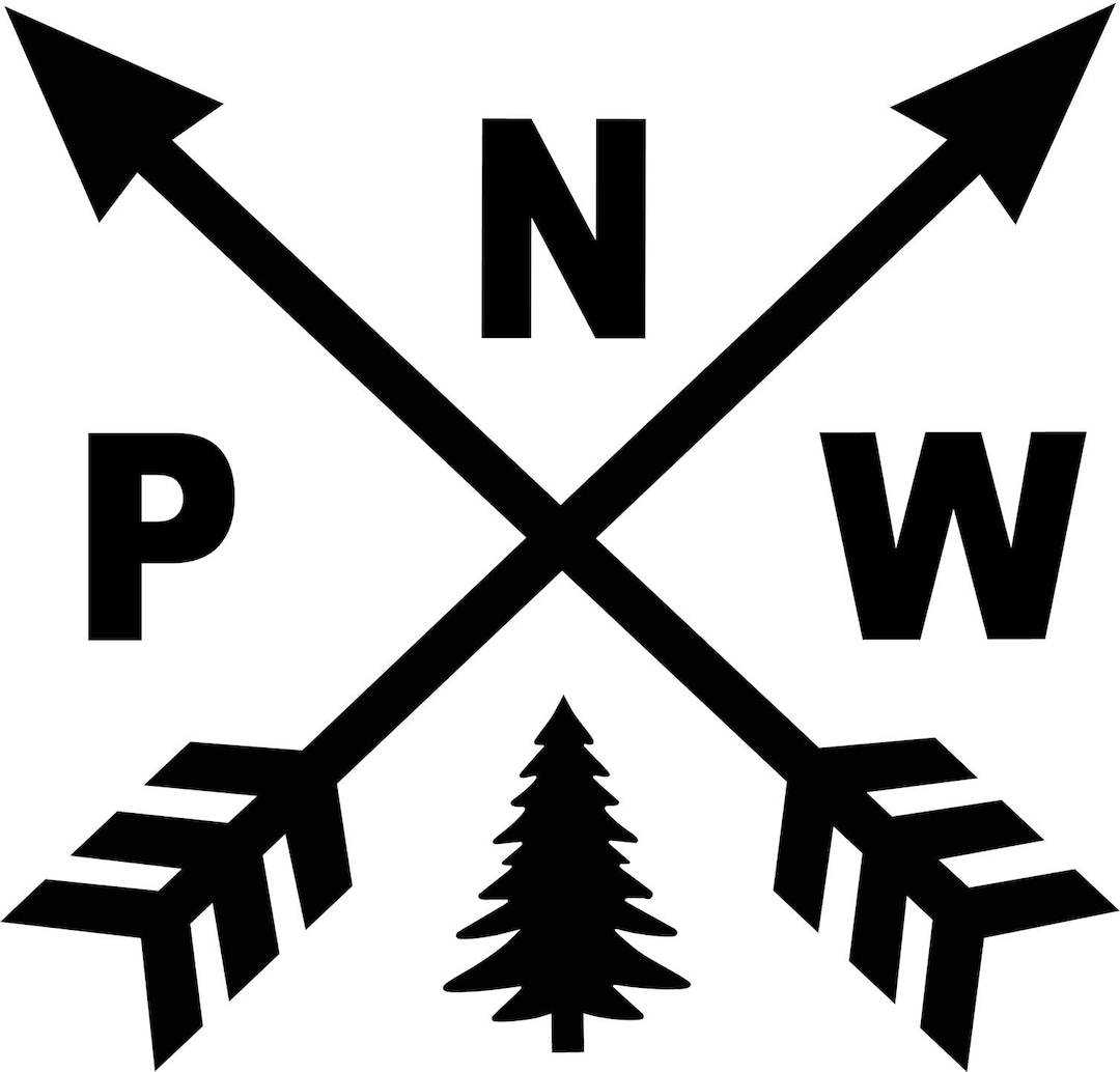The Original PNW Pacific Northwest Decal, Also All States Available ...