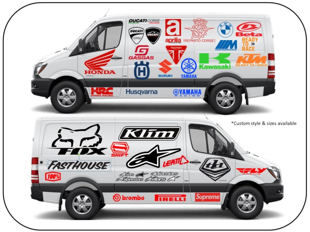 Motorcycle All NEW - 2 Decals AMA FIM Supercross Pro Motocross ...