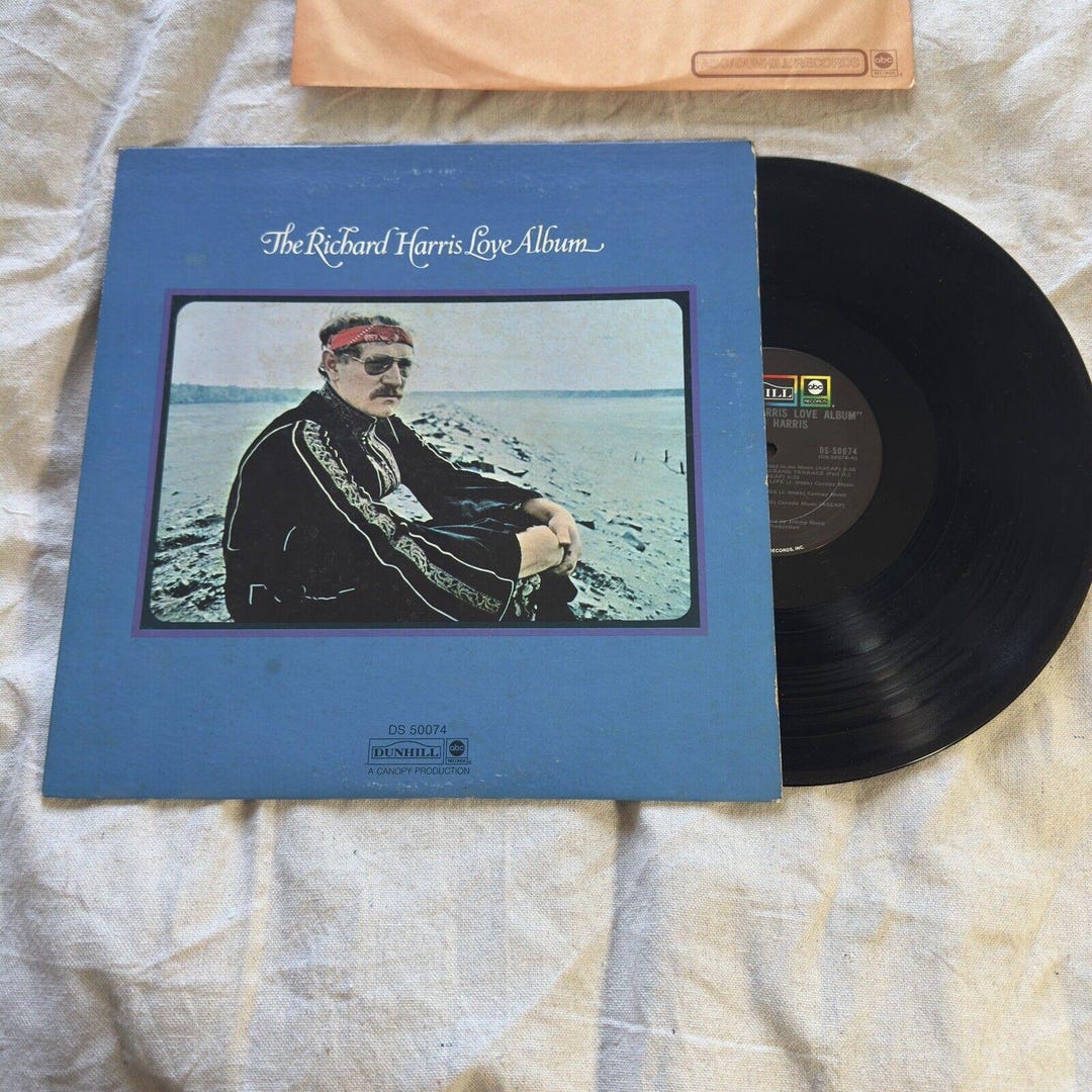 Richard Harris "the Richard Harris Love Album" Abc/dunhill Records LP ...
