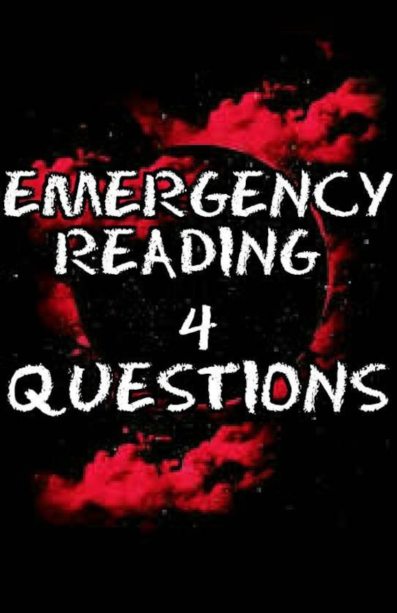 4 Question EMERGENCY READING 16 Minute Video | Etsy