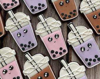 Boba Bubble Tea Sugar Cookies - Etsy