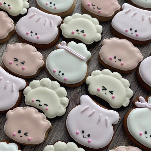 Dumpling and Boba Tea Mini Cookies - Etsy