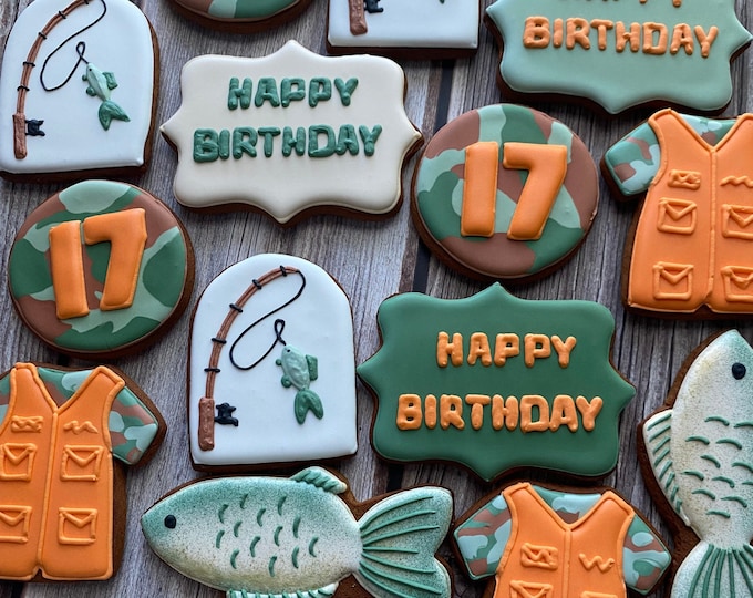 Fishing Birthday Cookies - Etsy