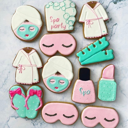 Theme Spa Cookies. One Dozen - Etsy
