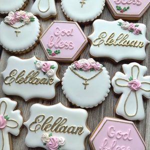 Baptism/christening Cookies - Etsy
