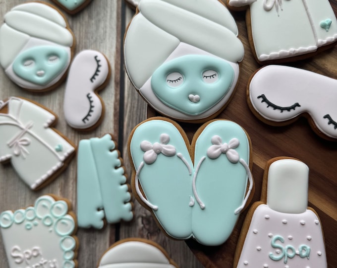 Theme Spa Cookies. One Dozen - Etsy