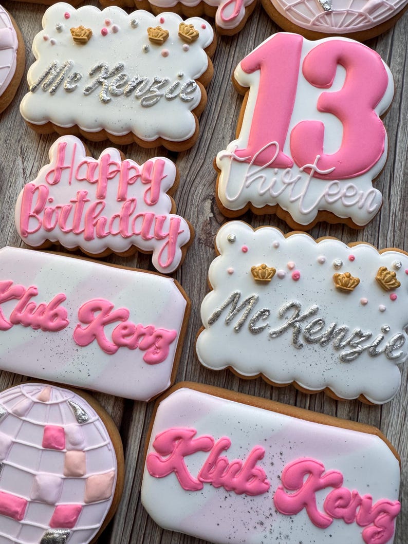 Teenager Cookies, Disco Birthday Cookies - Etsy