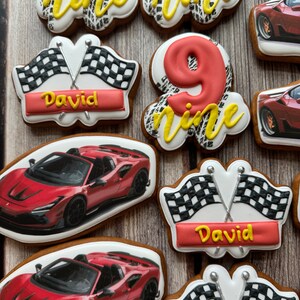 Car Theme Cookies for Birthday - Etsy