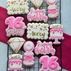 Sweet Sixteen Cookies - Etsy