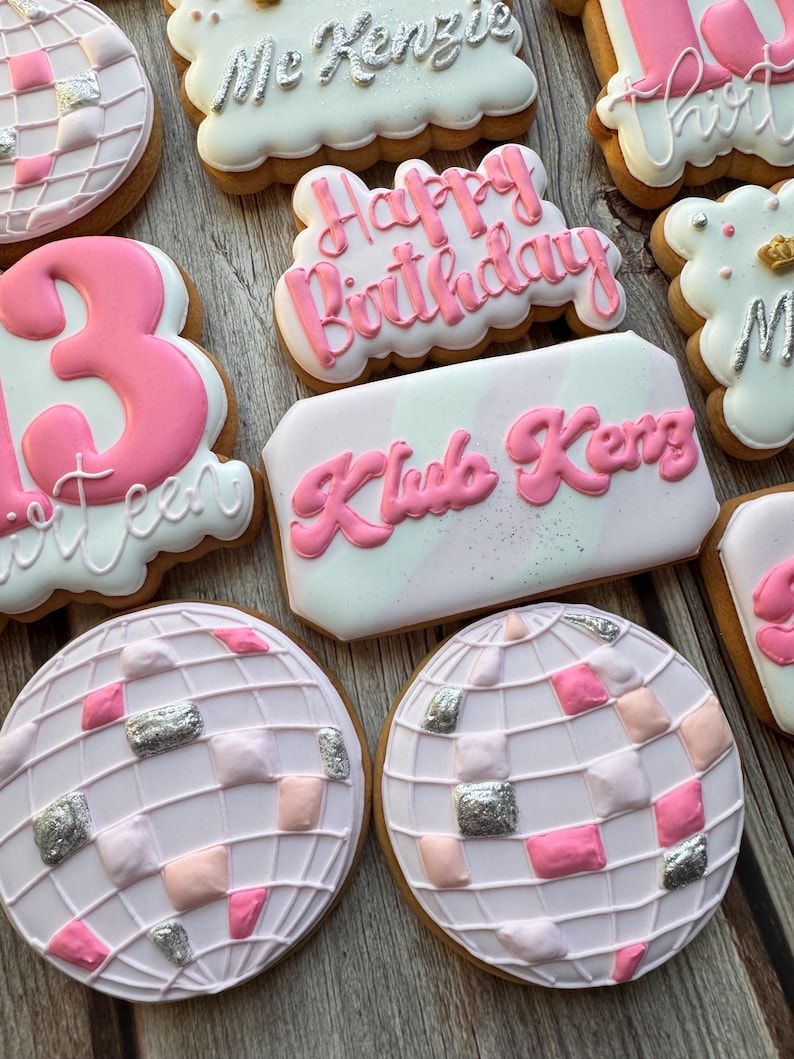 Teenager Cookies, Disco Birthday Cookies - Etsy
