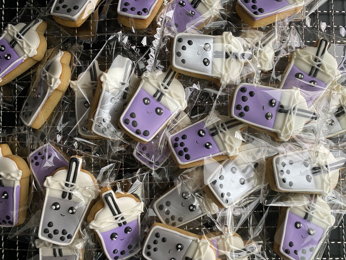 Boba Bubble Tea MINI Cookies - Etsy