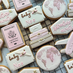 Travel Adventure Awaits Baby Shower Cookies - Etsy