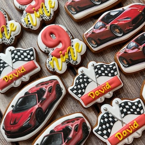Car Theme Cookies for Birthday - Etsy