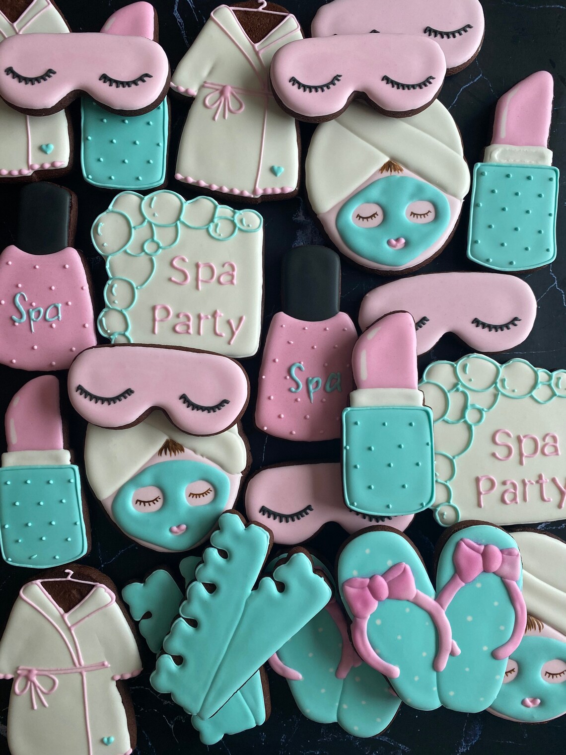 Theme Spa Cookies. Two Dozen - Etsy