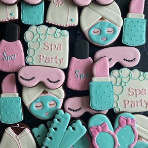 Theme Spa Cookies. Two Dozen - Etsy