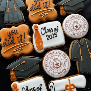 Graduation Cookies 2025, University Logo Cookies - Etsy