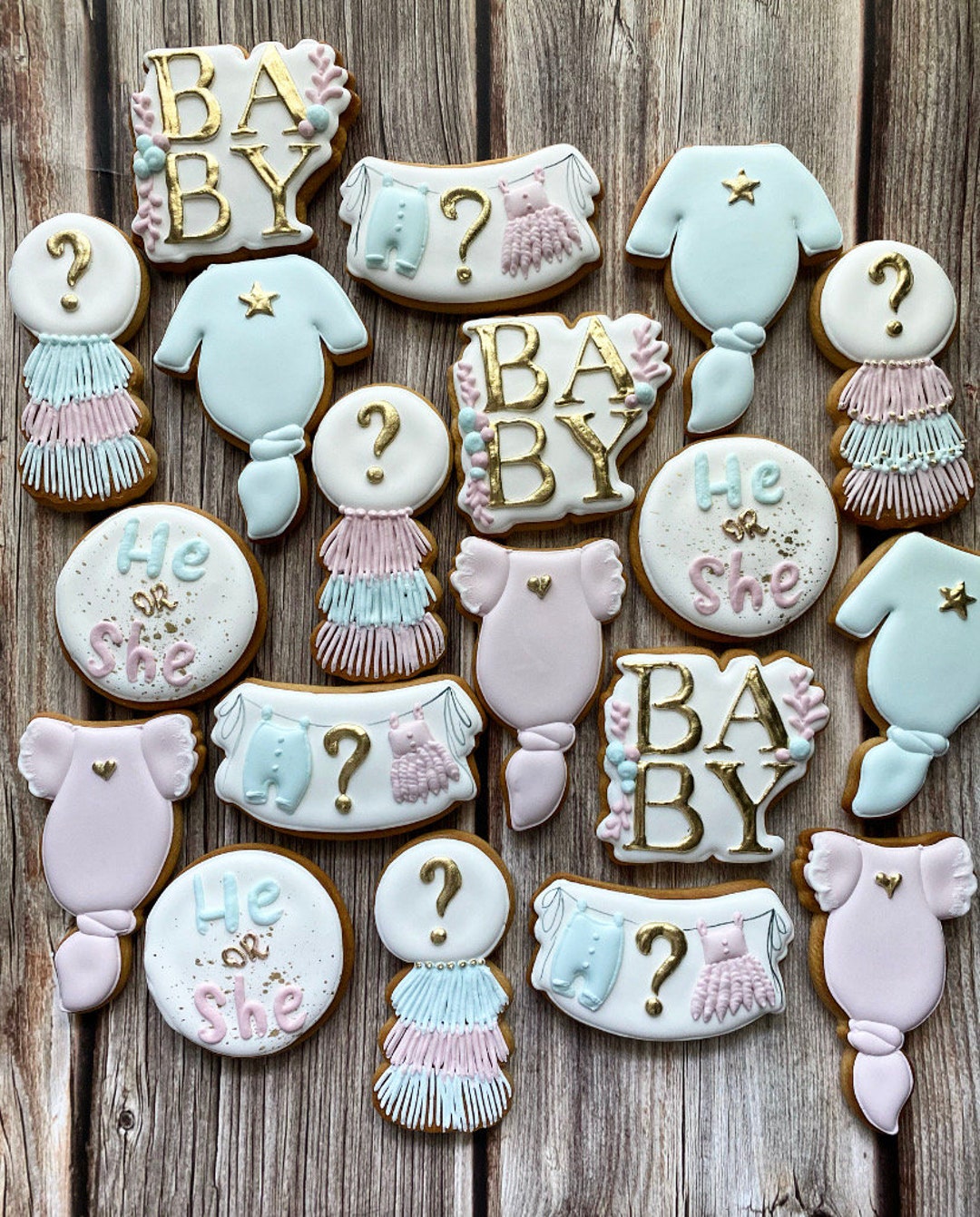 Gender Reveal Party Cookies - Etsy