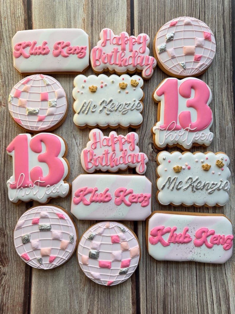 Teenager Cookies, Disco Birthday Cookies - Etsy