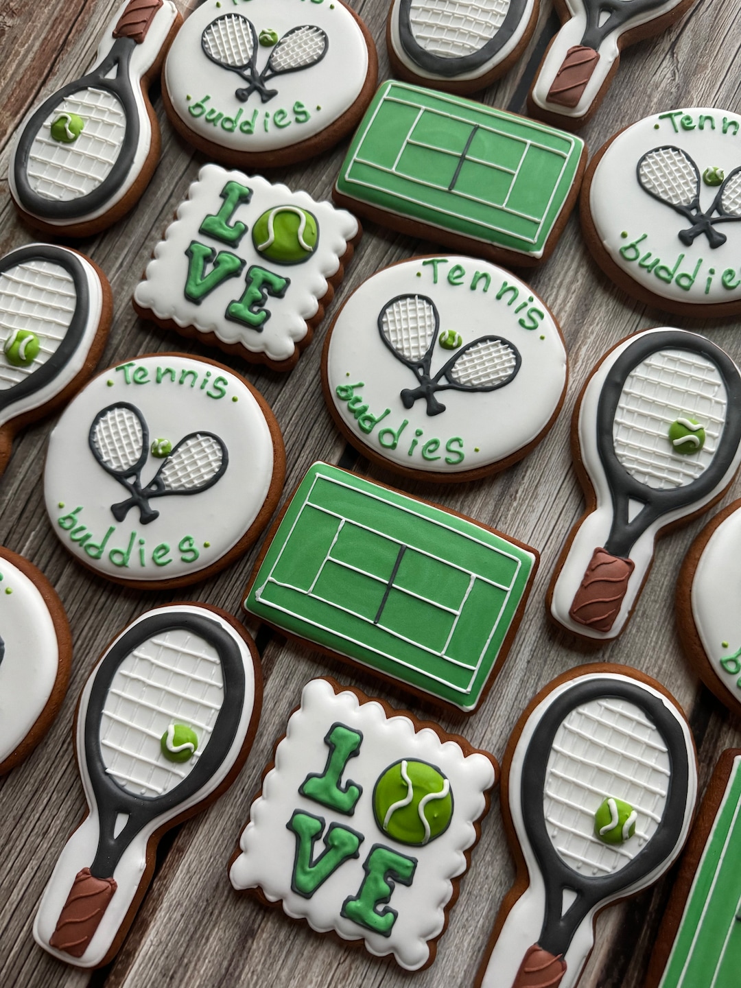 Tennis Theme Cookies - Etsy