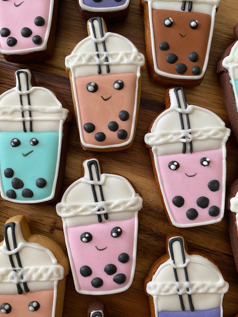 Boba Bubble Tea MINI Cookies - Etsy