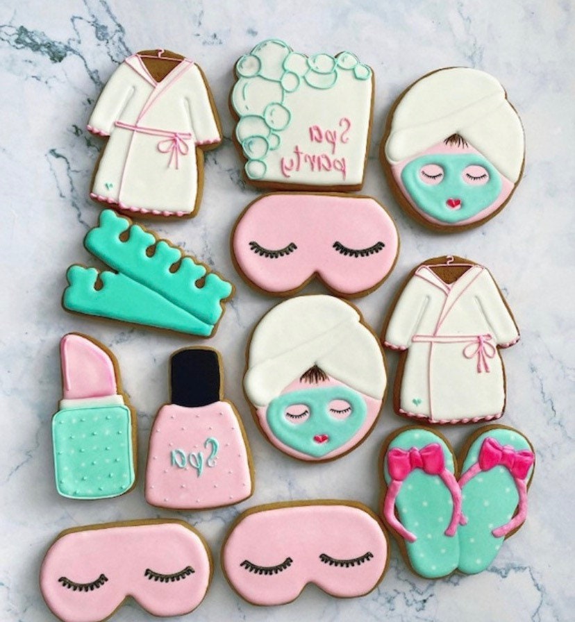 Theme Spa Cookies. Two Dozen - Etsy