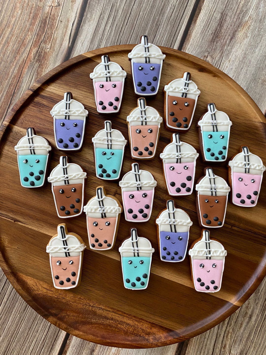 Boba Bubble Tea MINI Cookies - Etsy