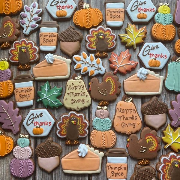 Thanksgiving Cookies - Etsy