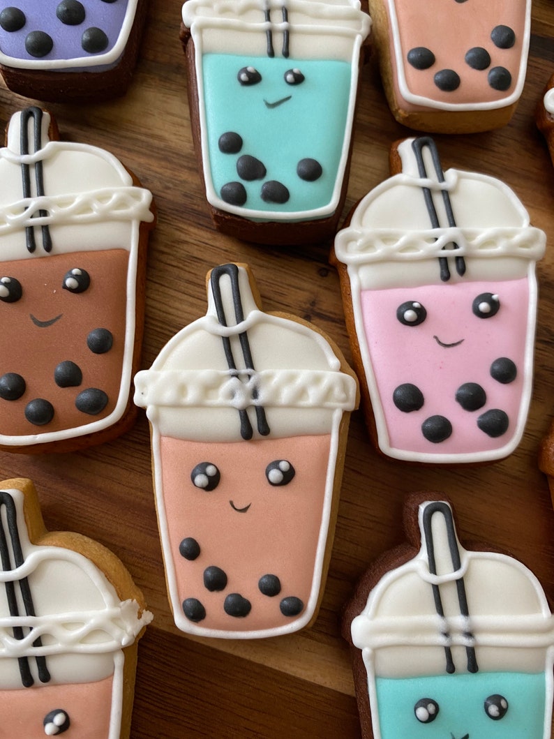Boba Bubble Tea MINI Cookies | Etsy