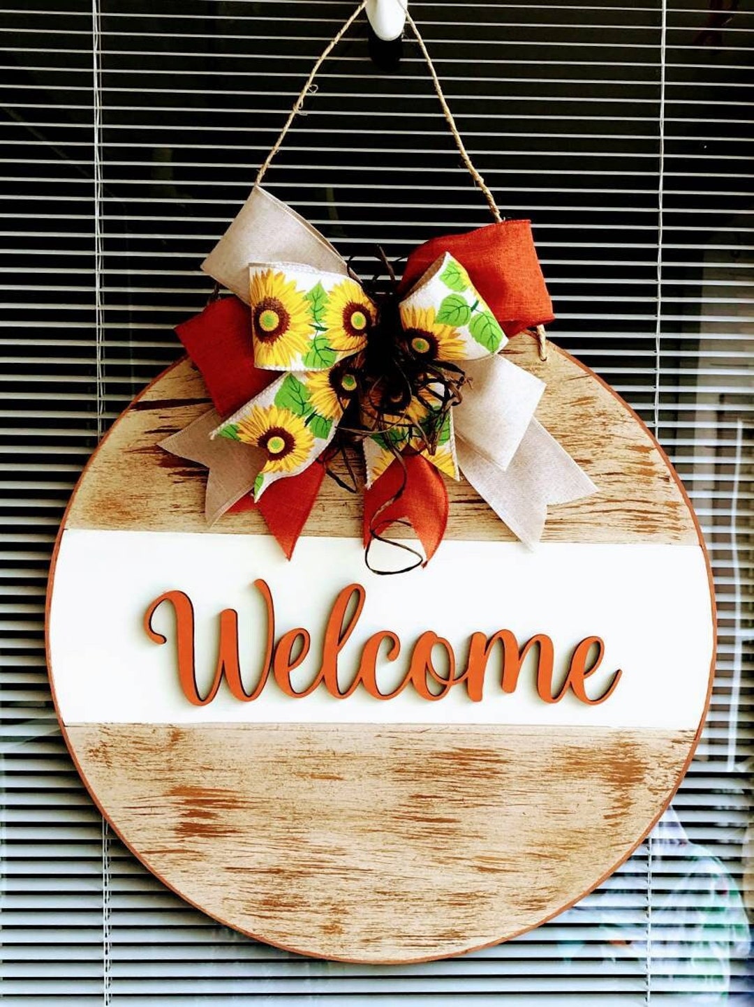 Welcome Fall Front Door Decor, Fall Door Hanger, Fall Welcome Sign ...