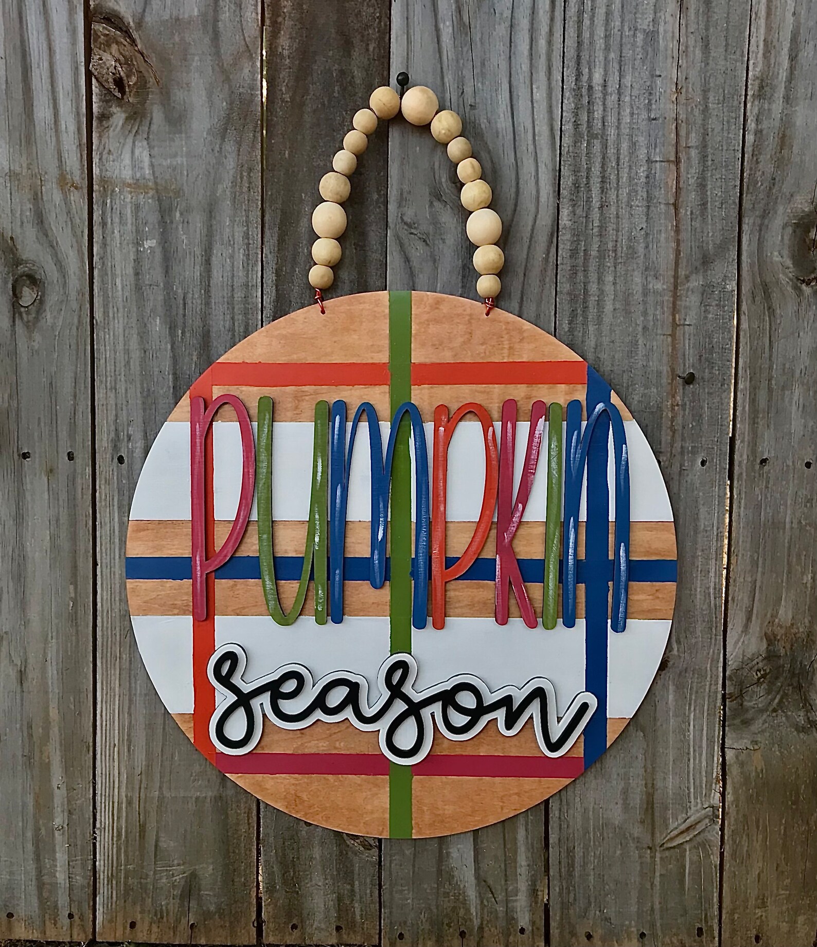 Fall Plaid Welcome Sign: Embrace Pumpkin Season With This Charming ...