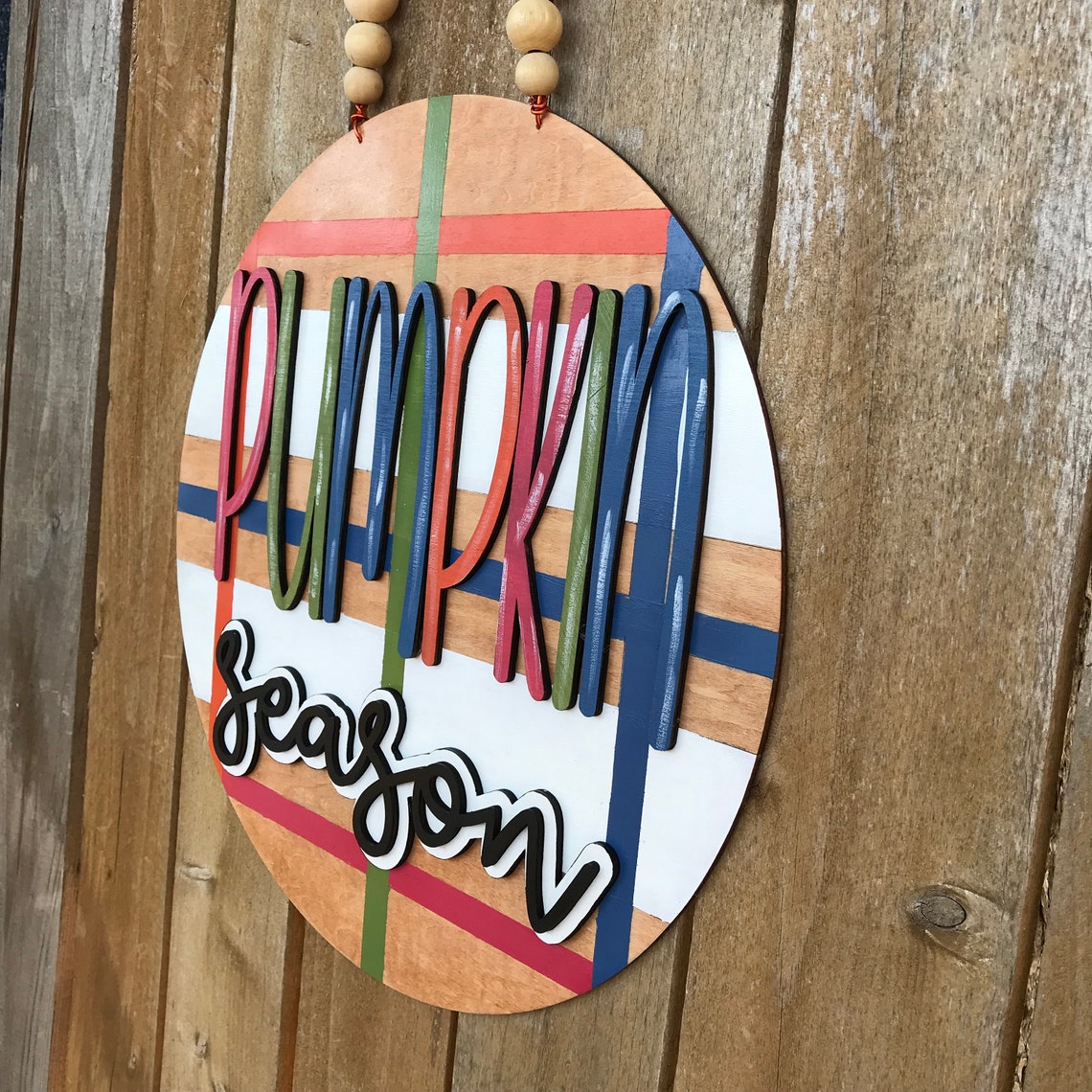 Fall Plaid Welcome Sign: Embrace Pumpkin Season With This Charming ...