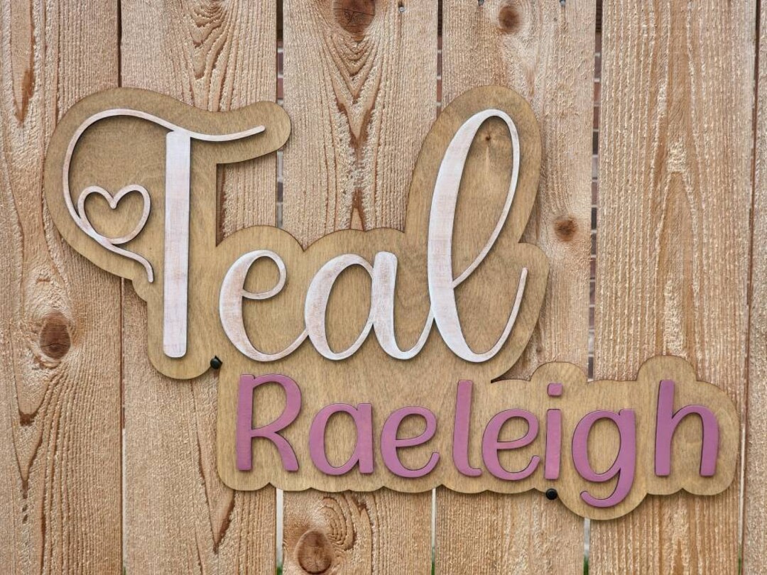 Personalized Name Sign, Baby Name Cut Out, Kid Bedroom Decor, Layered ...