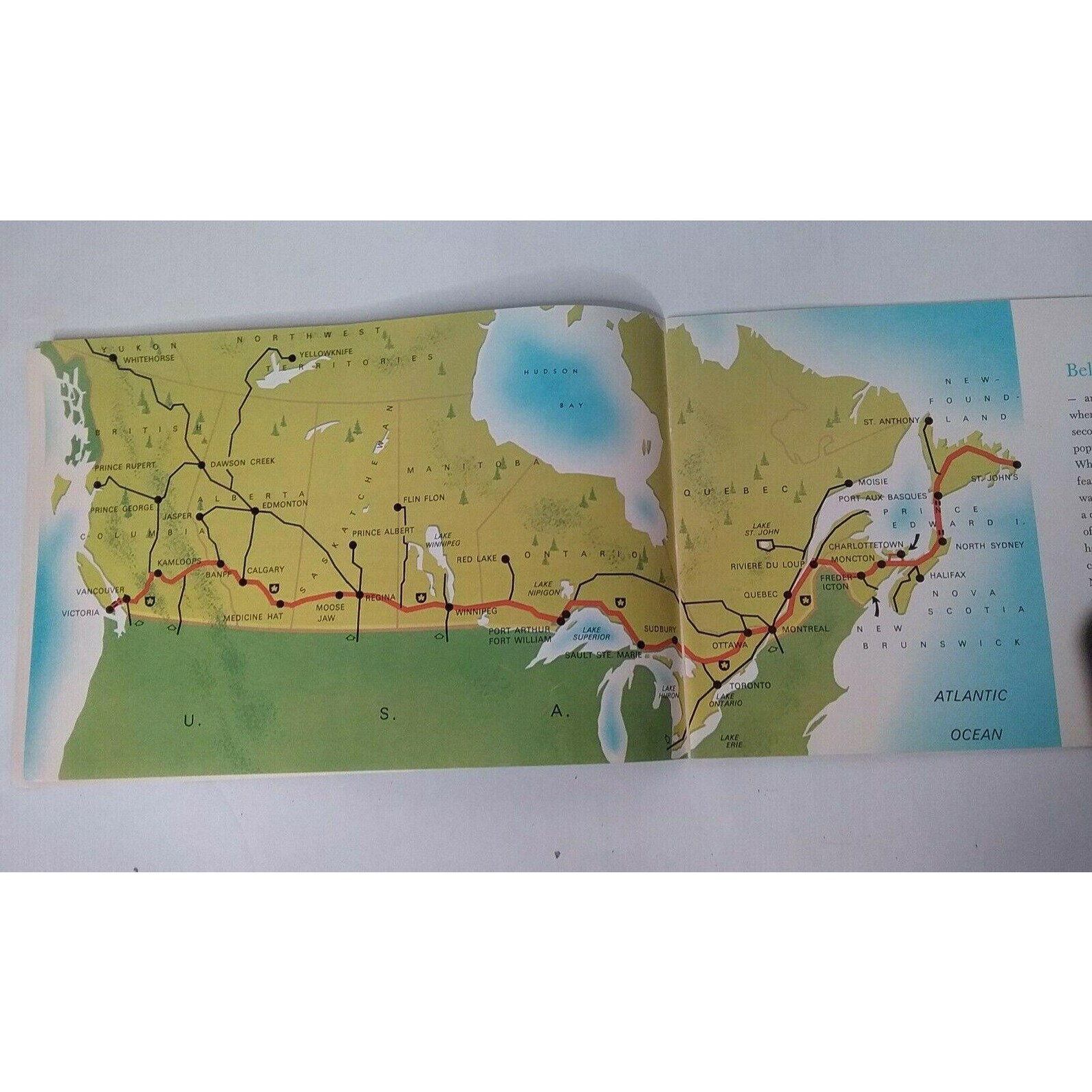 Vintage Trans-canada Highway Map Vacation Travel Advertisement Ad - Etsy