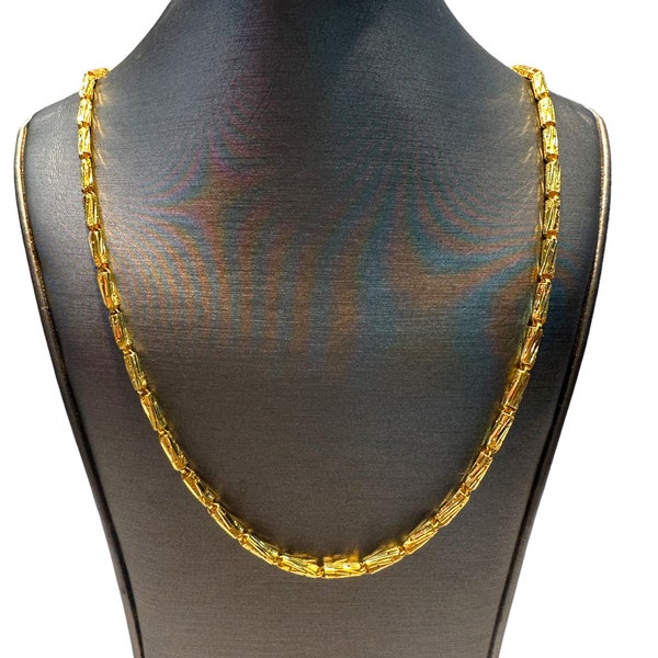 24k Gold Chain Diamond Cut - Etsy