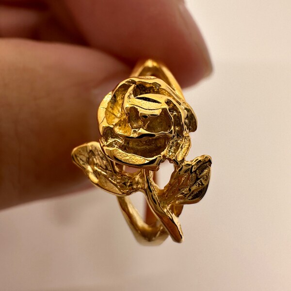 Rose Ring - Etsy