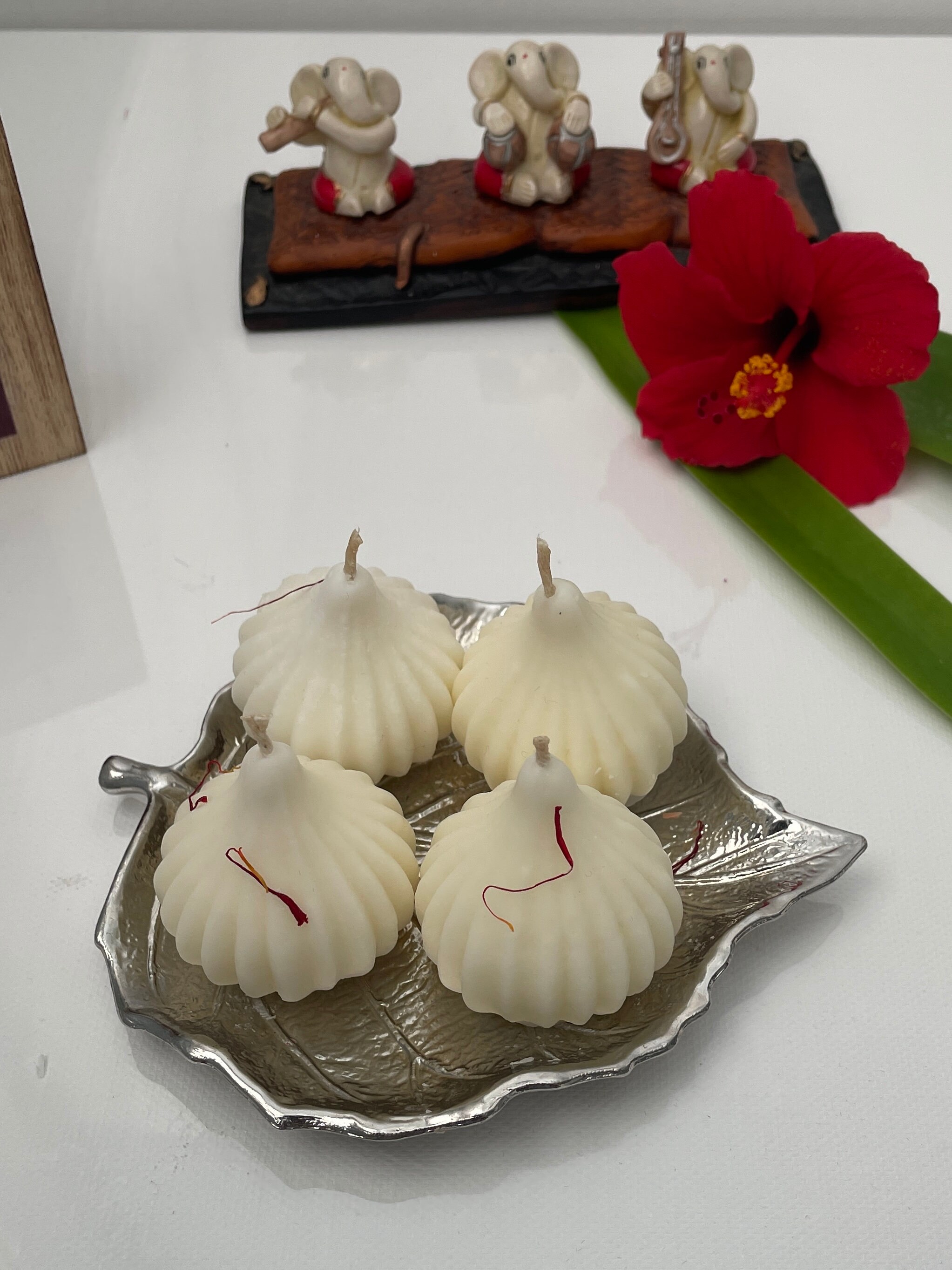 Modak Candle - Set of Four Modak Candles | Diwali Candle | Ganapati ...