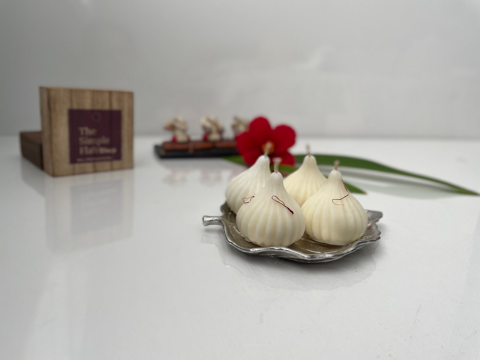 Modak Candle - Set of Four Modak Candles | Diwali Candle | Ganapati ...