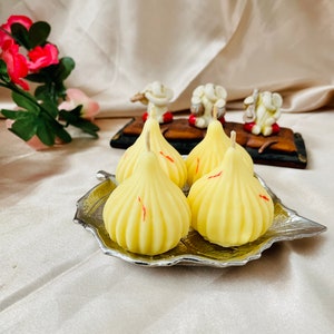 Modak Candle - Set of Two Individually Wrapped Candles | Diwali Candle ...