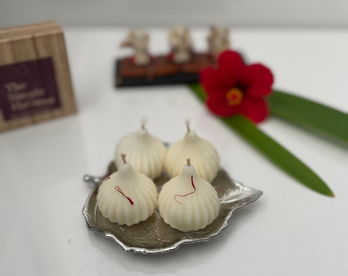 Modak Candle - Set of Four Modak Candles | Diwali Candle | Ganapati ...