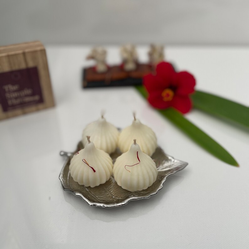 Modak Candle - Set of Four Modak Candles | Diwali Candle | Ganapati ...