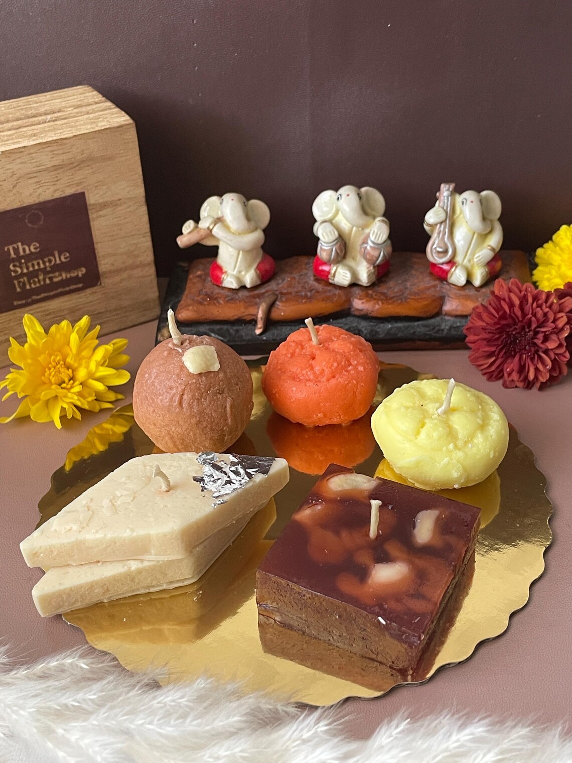 Indian Assorted Mini Sweets Candle Set diwali Candle Mithai Candles ...